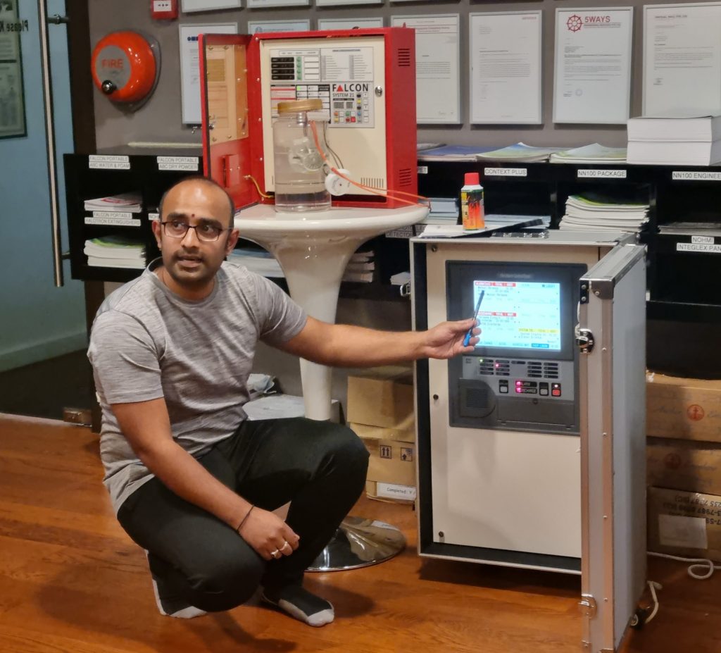 Visit to Firetronics’ Showroom & Demo of Fire Protection System Using ...